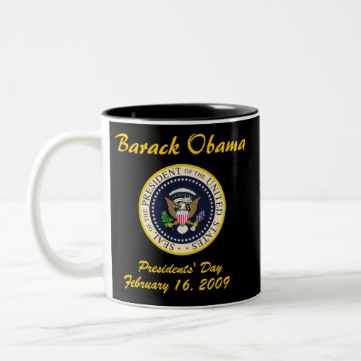 Barack Obama President's Day 2009 Two-Tone Coffee Mug | Zazzle