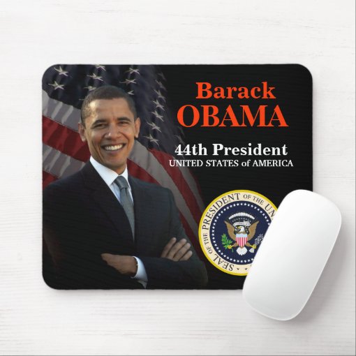 Barack Obama President's Day Mousepad | Zazzle
