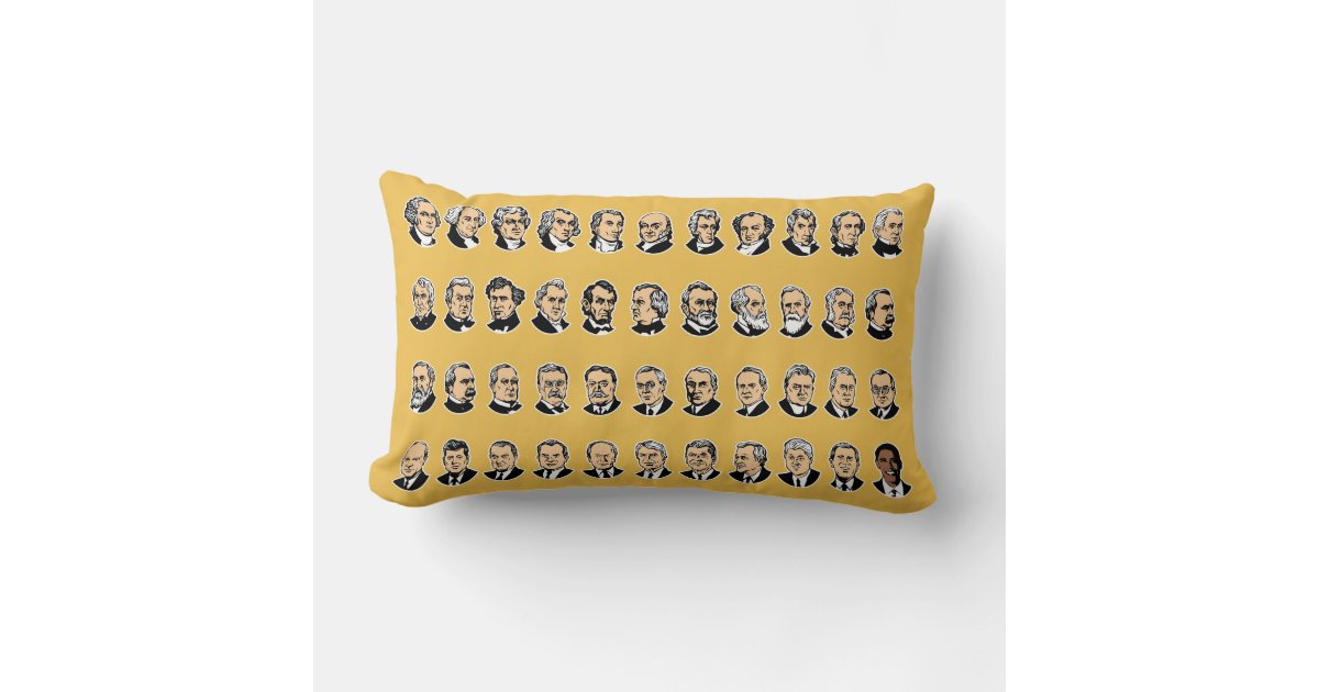 Barack Obama - Presidents Of The United States Lumbar Pillow | Zazzle