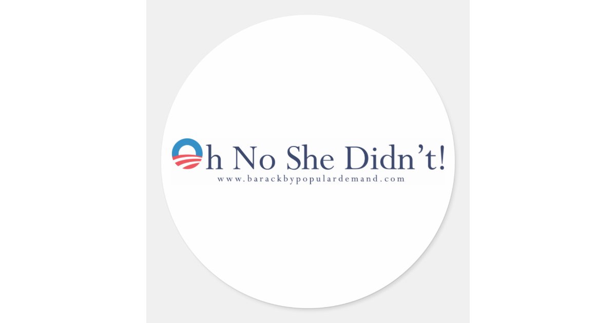 Barack Obama Round Sticker | Zazzle
