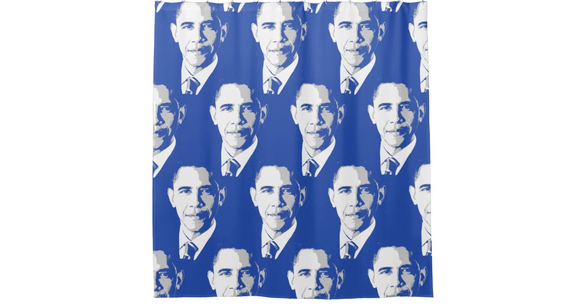 BARACK OBAMA SHOWER CURTAIN | Zazzle