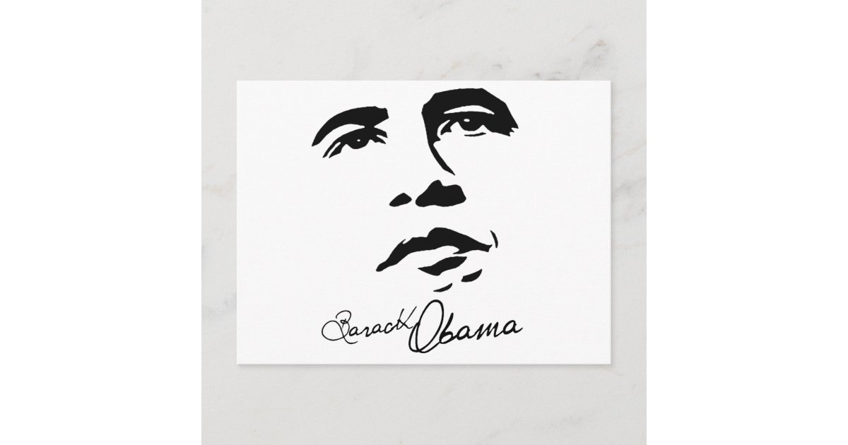Barack Obama Signature Postcard | Zazzle