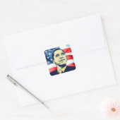 Barack Obama Square Sticker | Zazzle