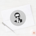 Barack Obama Sunglasses Classic Round Sticker | Zazzle