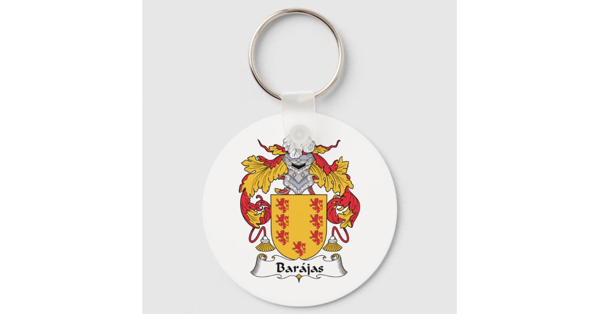 Barajas Family Crest Keychain | Zazzle