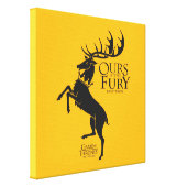 Baratheon Sigil - Ours is the Fury Canvas Print | Zazzle