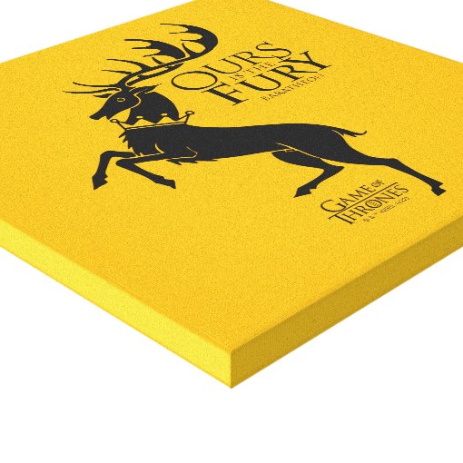 Baratheon Sigil - Ours is the Fury Canvas Print | Zazzle