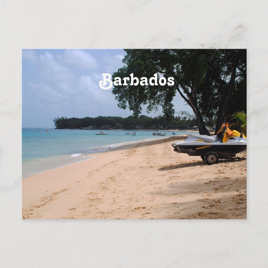 Barbados Beach Postcard | Zazzle