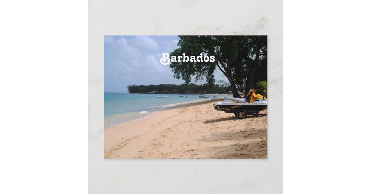 Barbados Beach Postcard | Zazzle