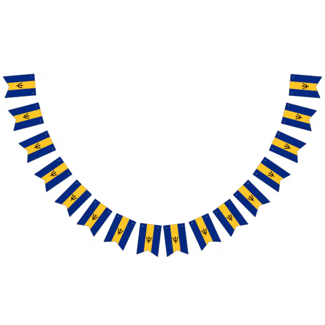 Barbados Flag bunting banner | Zazzle