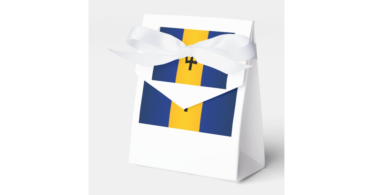 Barbados Flag Favor Boxes | Zazzle