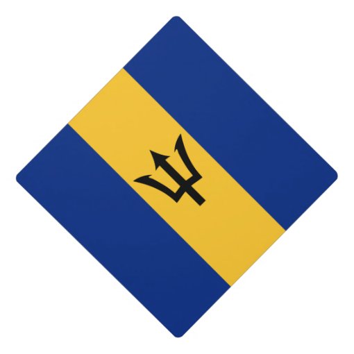 Barbados Flag Graduation Cap Topper | Zazzle