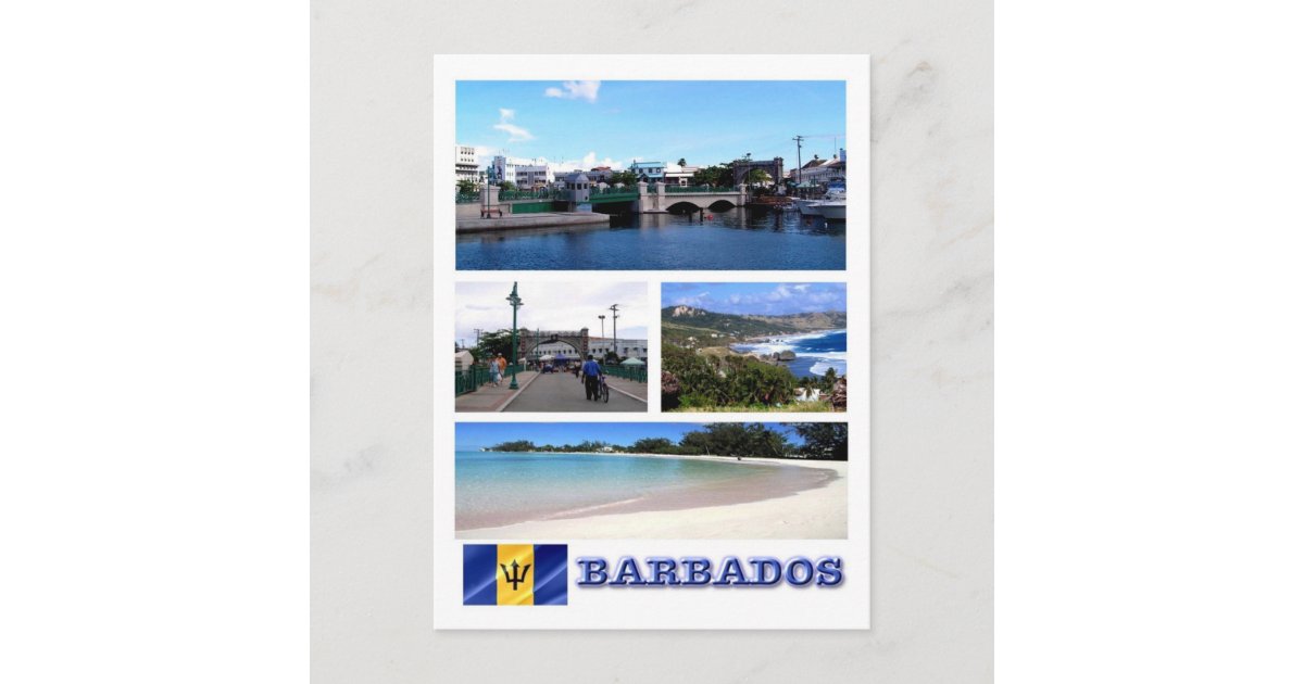 Barbados - Mosaic - Postcard | Zazzle