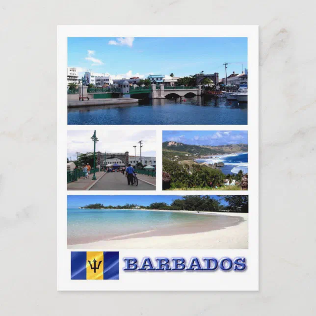 Barbados - Mosaic - Postcard | Zazzle