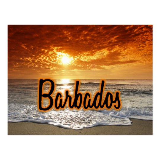 Barbados sunset postcard | Zazzle.com