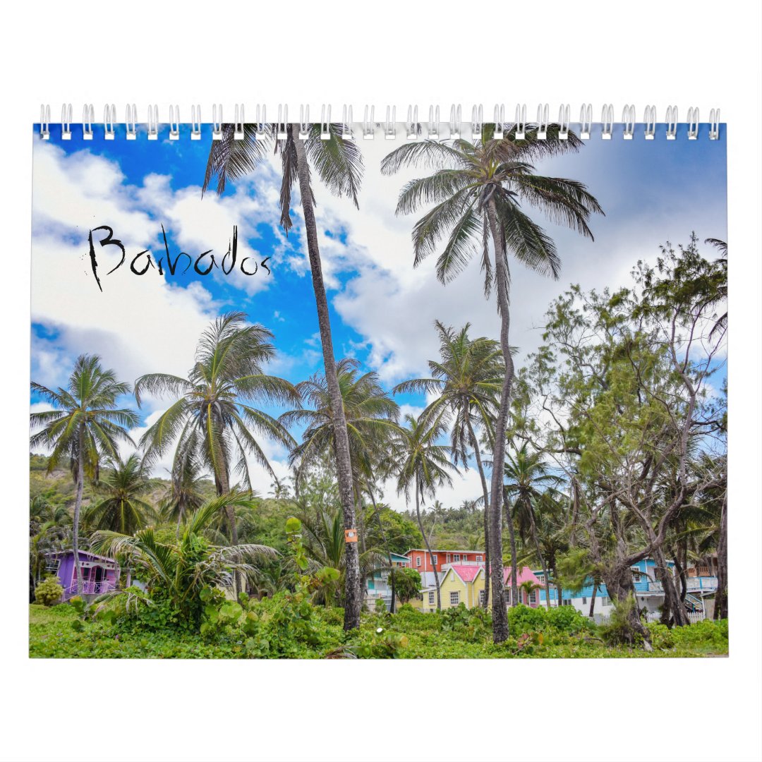 Barbados Tropical Island Wall Calendar | Zazzle