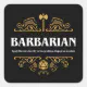 Barbarian Class Tabletop RPG Gaming Square Sticker | Zazzle