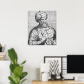 Barbarossa, illustration from Andre Thevet's Poster | Zazzle