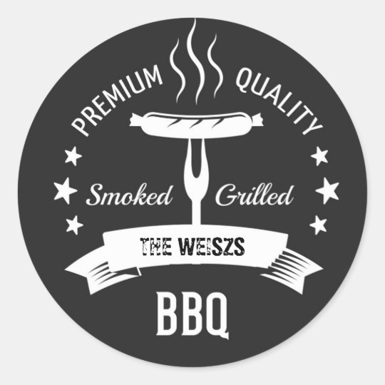Barbecue BBQ Custom Labels | Zazzle.com