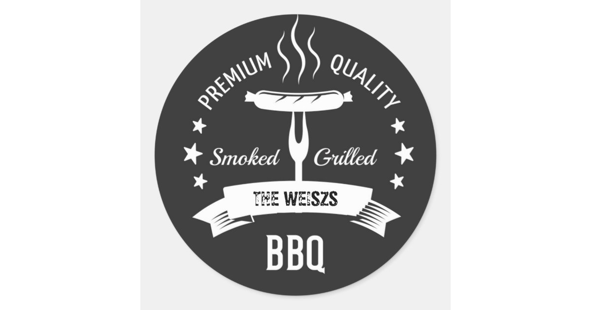 Barbecue BBQ Custom Labels | Zazzle