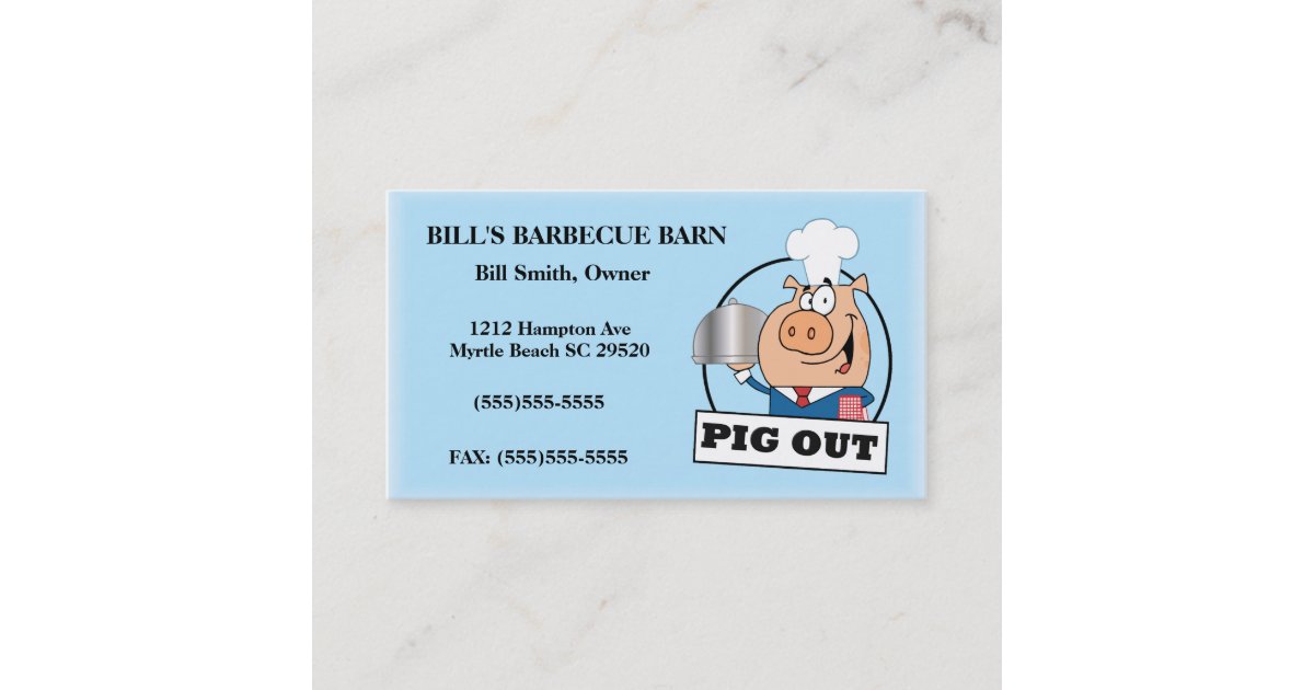 Barbecue Business Card | Zazzle