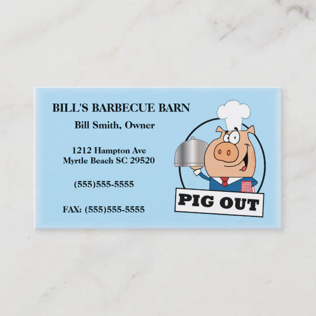 Barbecue Business Card | Zazzle