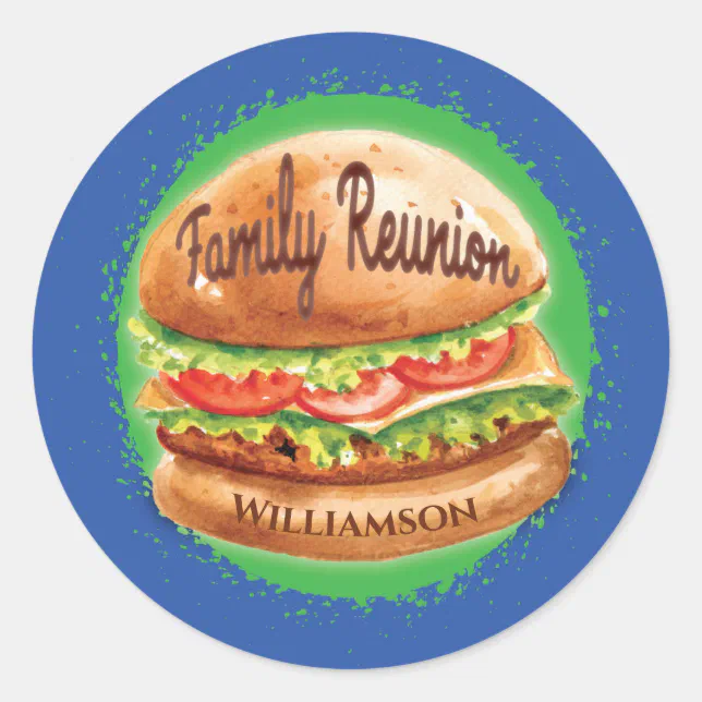 Barbecue Picnic Family Reunion Sticker | Zazzle