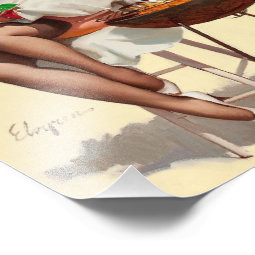 Barbecue Pin-Up Girl Photo Print | Zazzle