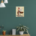 Barbecue Pin-Up Girl Poster | Zazzle