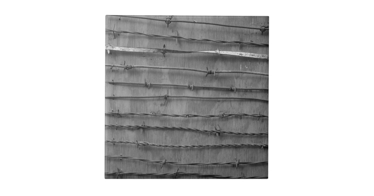 barbed wire tile | Zazzle