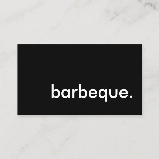 barbeque. business card | Zazzle