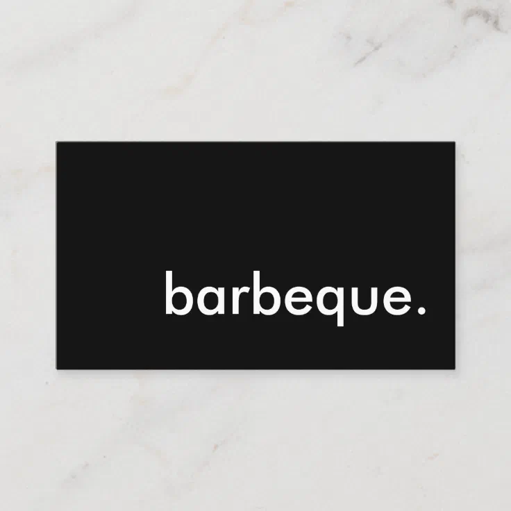 barbeque. business card | Zazzle