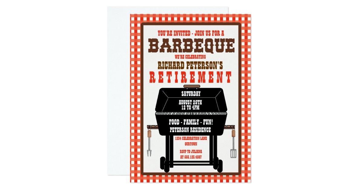 Barbeque Invitations House Warming