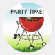 Barbeque Grill Party Time Sticker | Zazzle