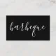 barbeque handwritten business card | Zazzle