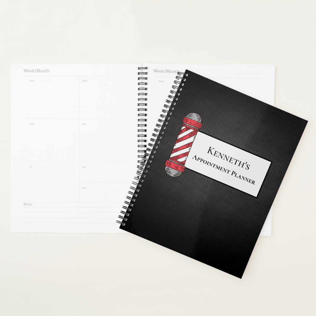 Barber Appointment Book Planner | Zazzle