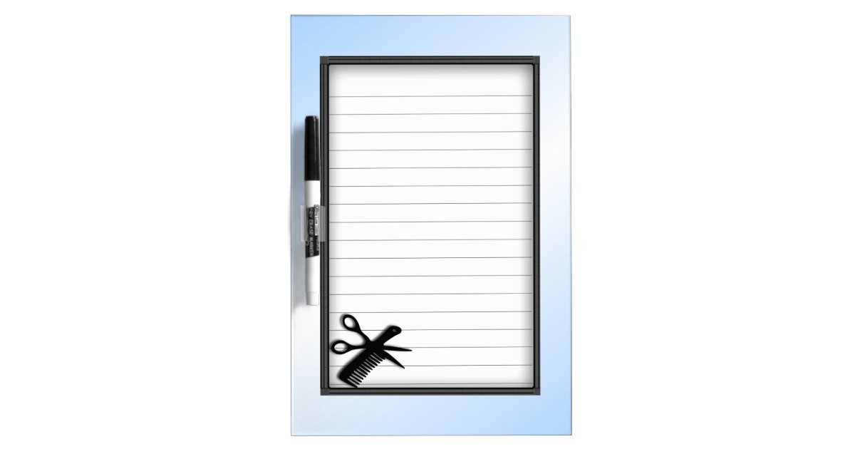 Barber Design Dry Erase Board | Zazzle