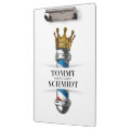 Barber Hair Shop King Crown Barber Pole Hair Salon Clipboard | Zazzle