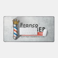 Barber Hair Shop King Crown Barber Pole Hair Salon Desk Mat | Zazzle