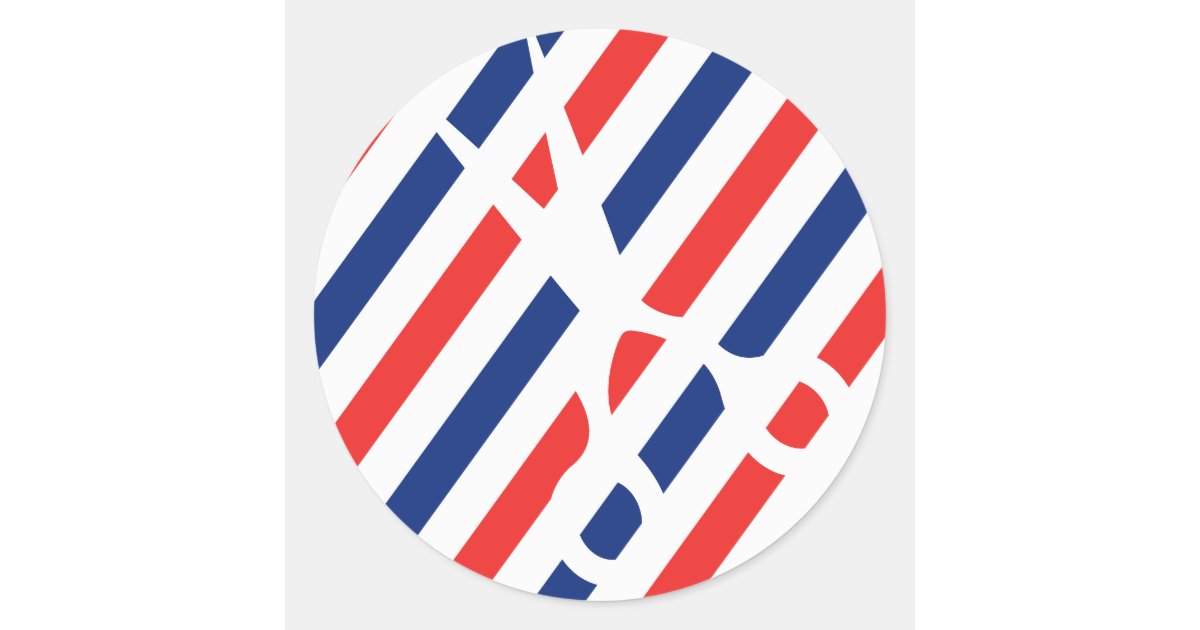 Barber Scissors Classic Round Sticker | Zazzle