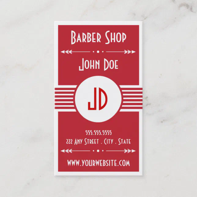 Barber Shop Customer loyalty business card | Zazzle