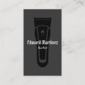 Barber Shop Hairdresser Modern Black Hair Clipper Business Card | Zazzle