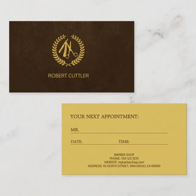 Barber shop luxury logo appointment template | Zazzle