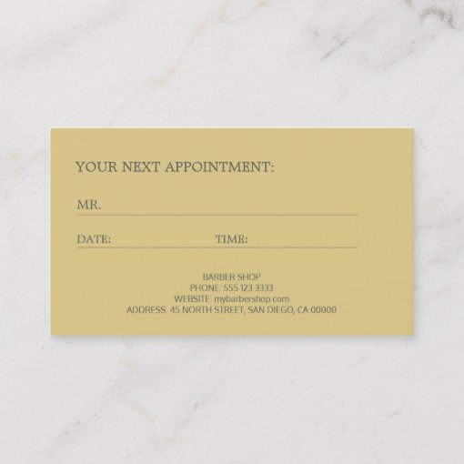 Barber shop luxury logo appointment template | Zazzle