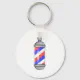 Barber Shop Pole Keychain | Zazzle