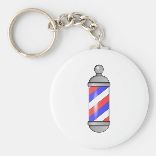 Barber Shop Pole Keychain | Zazzle.com