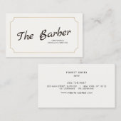 Barber ShopVintage Handwritten Script Business Card | Zazzle