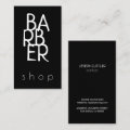 Barber simple modern typography black business card | Zazzle