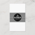 BARBER stripe stamp card | Zazzle