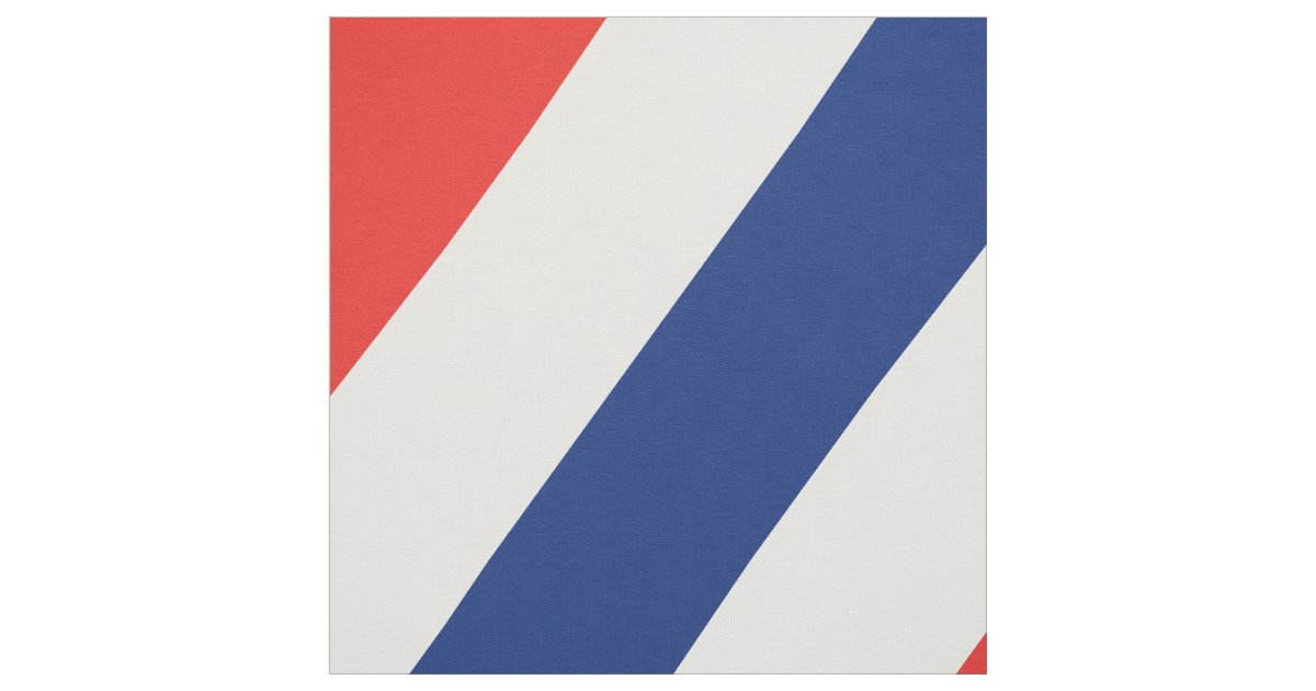 Barber Stripes Fabric | Zazzle